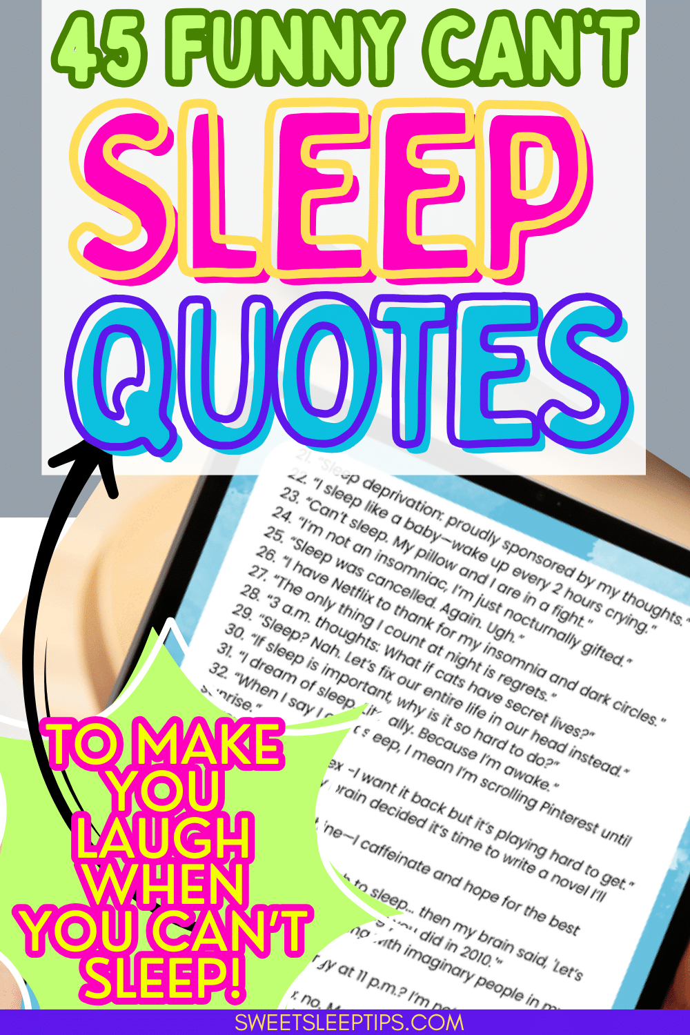 45 Can't Sleep Quotes Funny: To Laugh When Sweet Sleep Won't Come ...