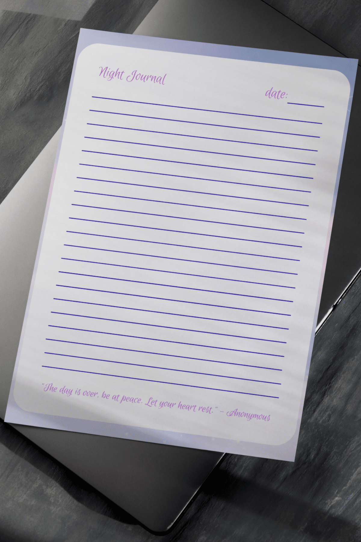 Simple Night Journal Prompts for Peace and Clarity [Free Printable ...