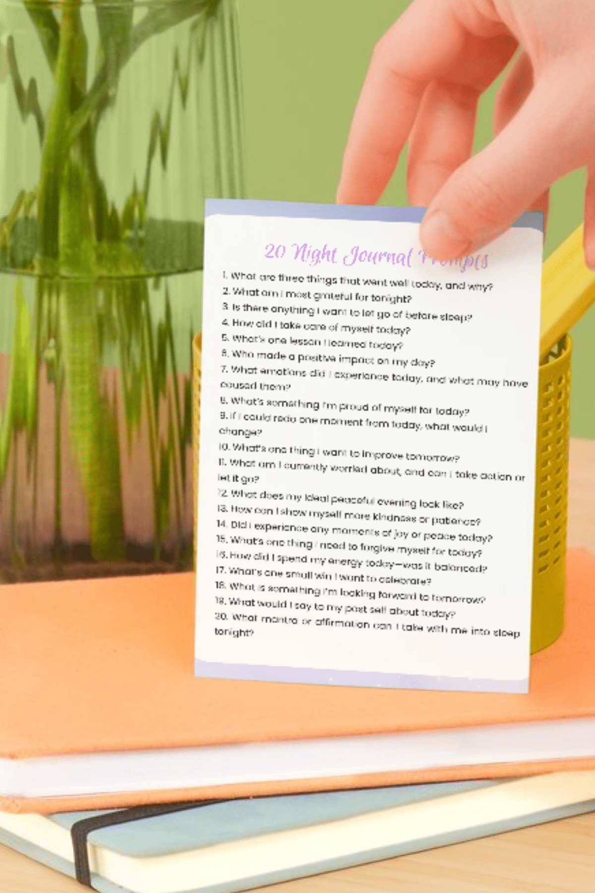 Simple Night Journal Prompts for Peace and Clarity [Free Printable ...