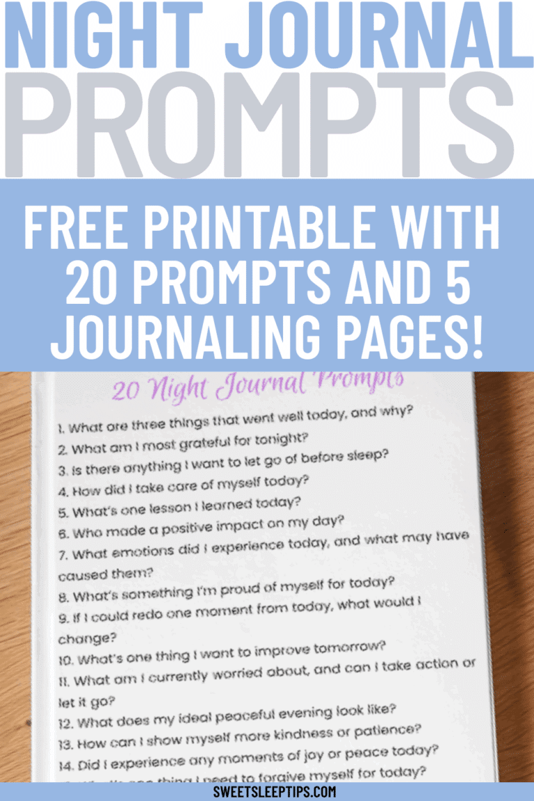 Simple Night Journal Prompts for Peace and Clarity [Free Printable ...