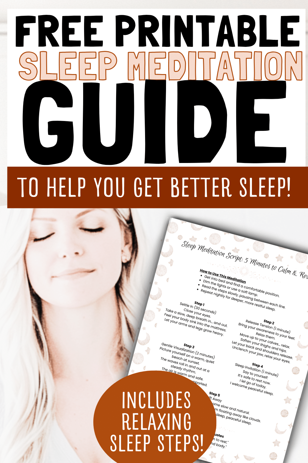 Sleep Meditation: Simple Guide for Better Rest + Free Printable ...