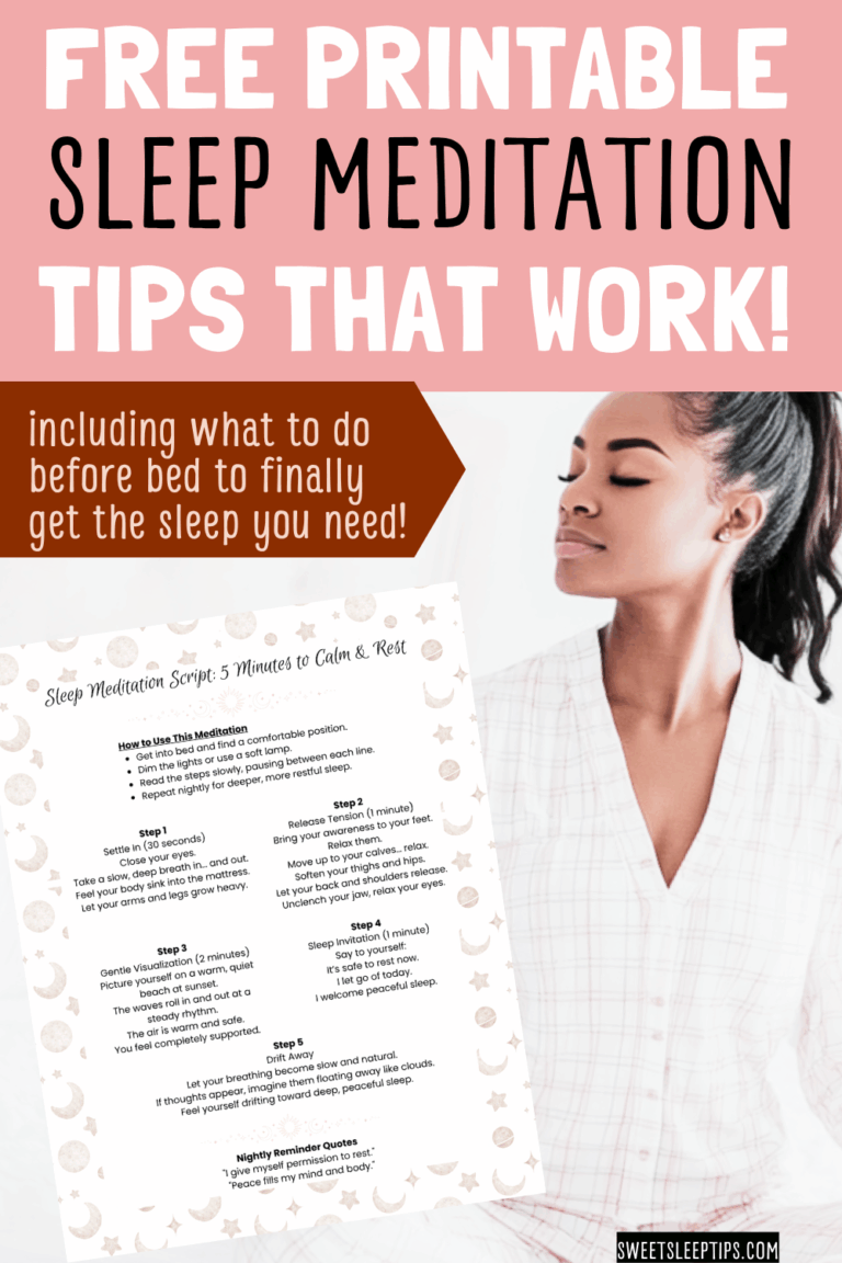Sleep Meditation: Simple Guide for Better Rest + Free Printable ...