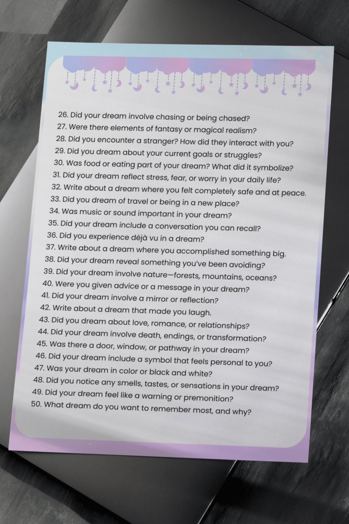 Dream Journal Prompts Download: The Easy Way to Start Recording Your ...